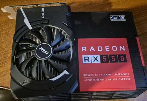 Видеокарта rx550 4gb