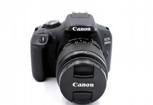 Зеркальный фотоаппарат Canon EOS 2000D Kit + EF-S