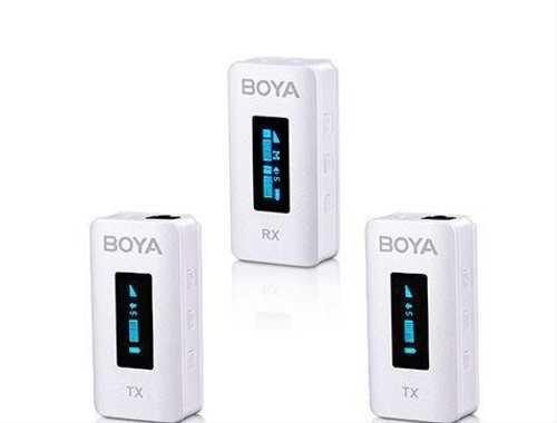 Микрофонная система Boya BY-XM6-K2W, TX+TX+RX, 3.5