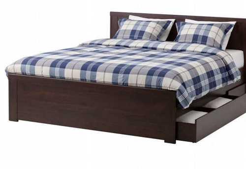 Кровать IKEA двехспальная «Брусали»