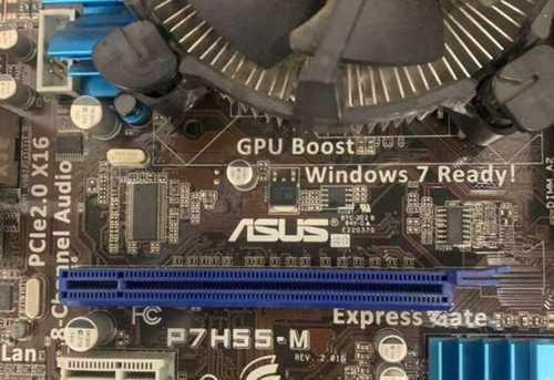 Материнская плата asus P7H55-M socket 1156