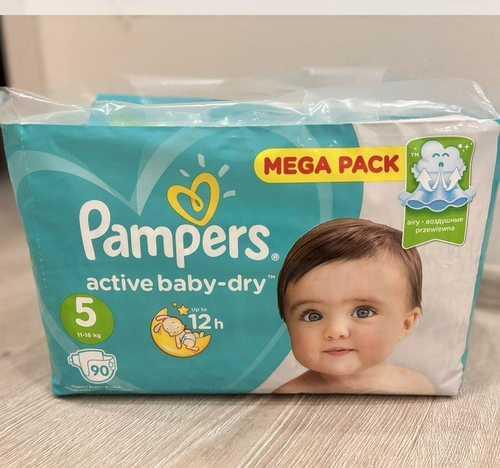 Подгузники Pampers 5 (пачка вскрыта)