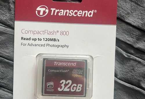 Карта памяти Transcend Compact Flash 32GB