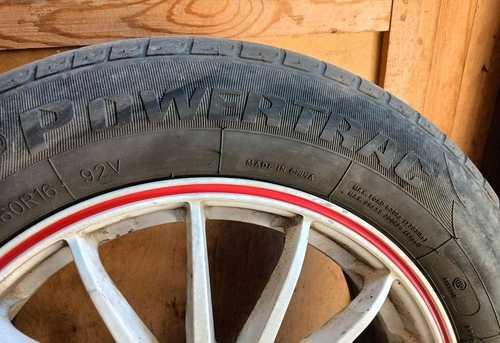Литые диски и шины 205/60R16 Шкода
