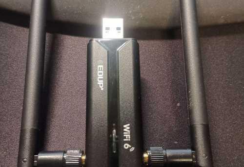 Wifi адаптер Edup AX5400 usb 2.4/5/6Ггц