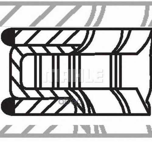 Кольца поршневые 011RS001050N0 Mahle/Knecht