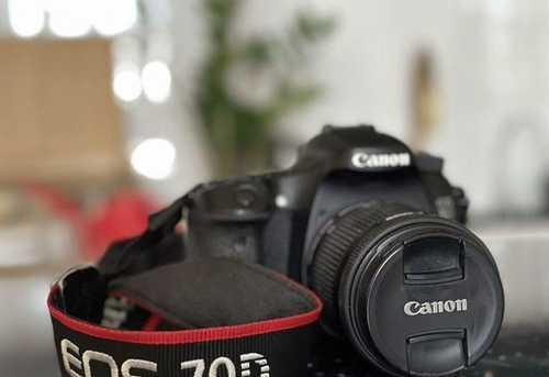 Зеркальный фотоаппарат canon 70d + объективы