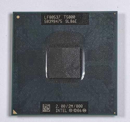 Процессор ноутбука Intel Core 2 Duo T5800