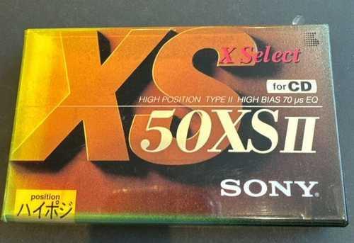 Аудиокассета Sony C-50XS2, Type II, 1994,Япония