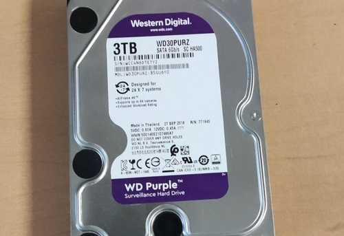 Жесткий диск WD purple wd30purz 3TB