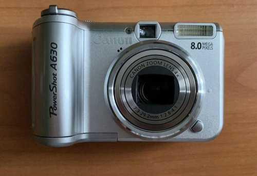 Компактный фотоаппарат Canon Powershot A 630