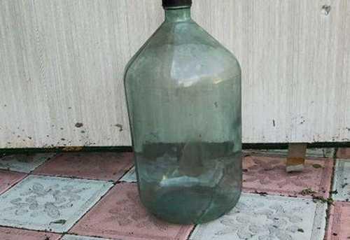 Бутыль 19 литров стеклянная с клапаном