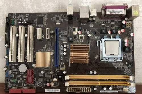 Материнская плата asus P5QL SE LGA775 + проц