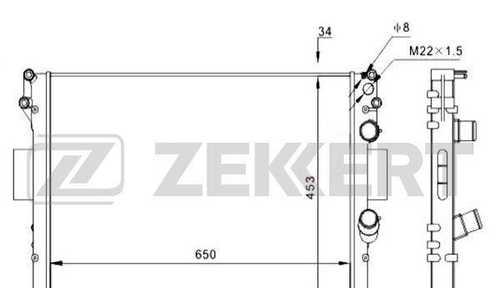 Радиатор охл. дв. Iveco Daily III 99- mk-1210 Z