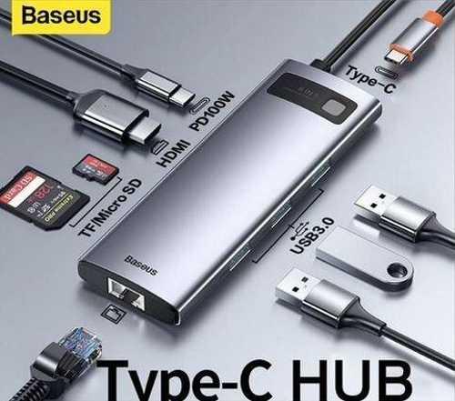 USB-концентратор Хаб Hub Baseus cahub-CV0G