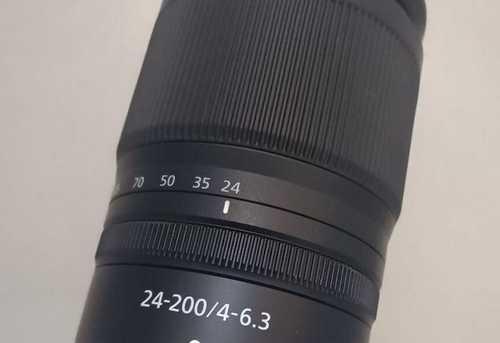 Объектив Nikon Z 24-200mm F 4-6,3 VR б/у