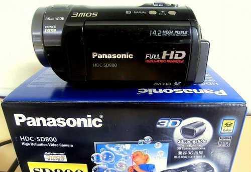 Видеокамера Panasonic HDC-SD800 + пульт ду (Япония