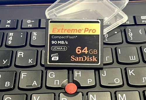 Compact Flash флешка 64gb Sandisk Extreme Pro
