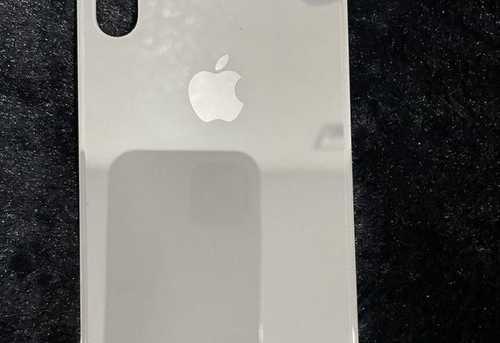 Накладка стекло iPhone X (Белый)