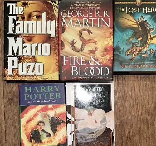 Книги на англ.:M.Puzo, G.Martin,J.K.Rowling,R.Rior