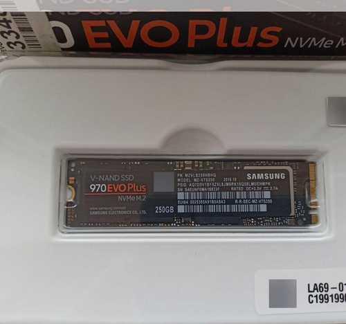 250gb Samsung 970 EVO Plus NVMe m2 ssd +Гарантия