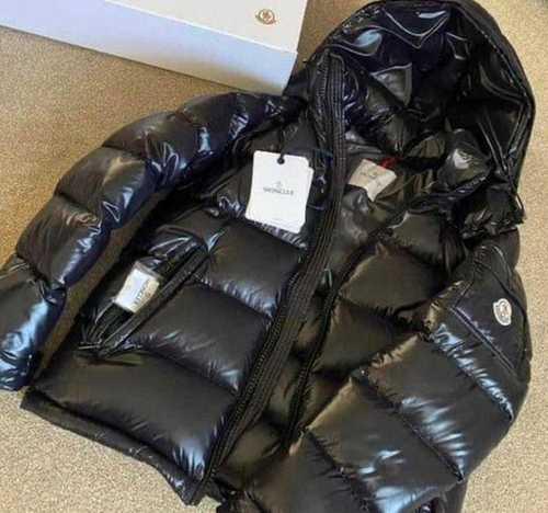 Пуховик Moncler maya глянцевый