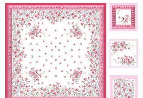 Ткань ситец 80 см Полина 8462-1 цвет - розовый п