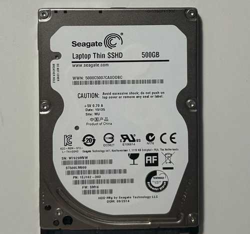 Seagate laptop thin sshd 500 gb