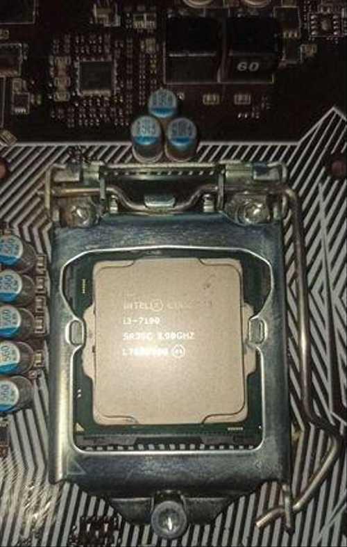 Процессор intel core i3 7100 и h110 m комплеки