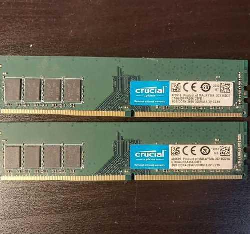 Crucial Оперативная память 8Gb 2x8 гб