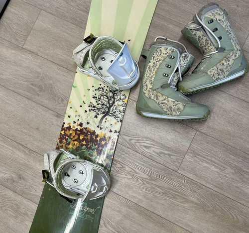 Сноуборд 147 rossignol zena комплект