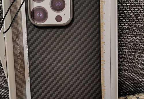 MagSafe Kevlar Чехол на iPhone 15/Pro/Max, black