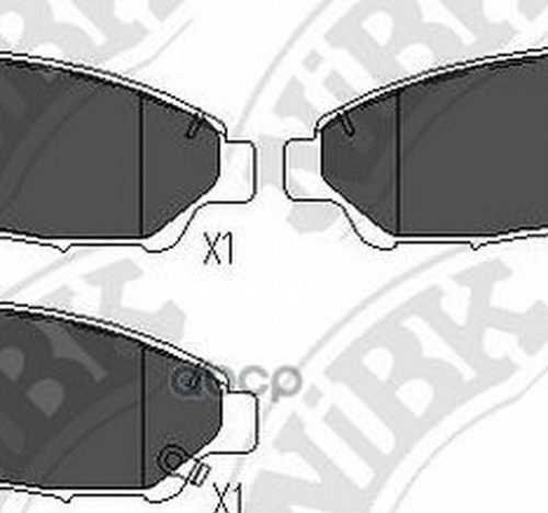 Колодки тормозные дисковые перед PN28001 NiBK