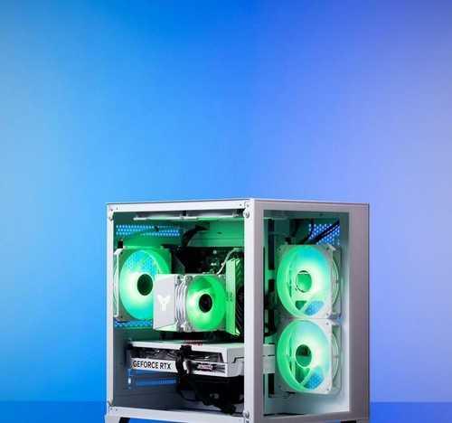 Игровой пк fear120 RTX 2060 Super 8GB б.у. xeon E5-2670 V3 Evesky AquaBox O11 Dynamic Evo argb white