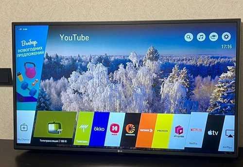 4K UHD LG 43”, Smart TV, Wi-Fi, AirPlay