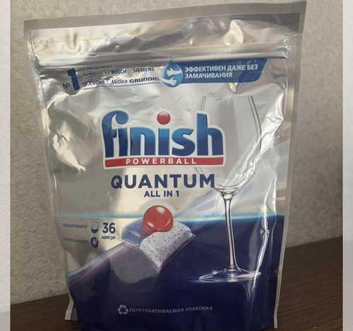 Таблетки для посудомойки Finish Quantum (36 капсул