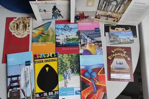 Брошюры книги открытки на немецком языке
