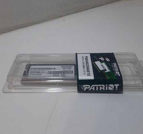 Оперативная память patriot ddr4 8gb