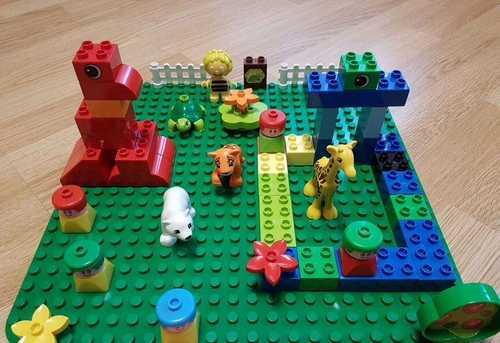 Lego duplo "Зоопарк" с игровой пластиной