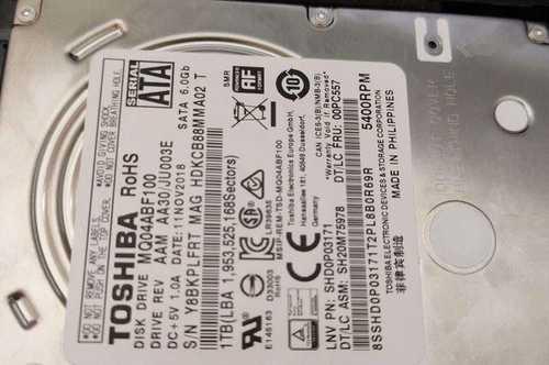 2.5 Жесткий диск 1 тб Toshiba mq04abf100