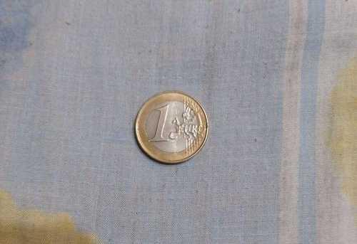 Монета 1 евро 2008 года