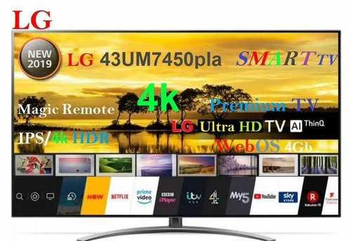 Premium 4k. Smart TV. LG 43UM7450PLA. (2021г.)