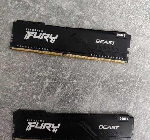 Оперативная память ddr4 16gb 3200 fury