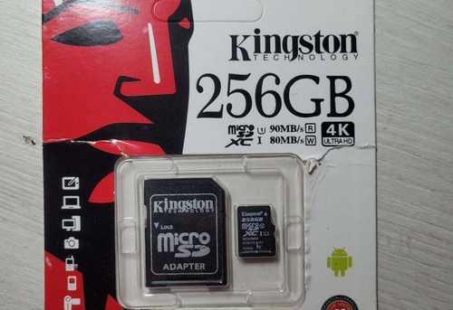 Карта памяти MicroSD kingston 256 gb
