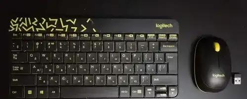 Беспроводная клавиатура и мышь logitech