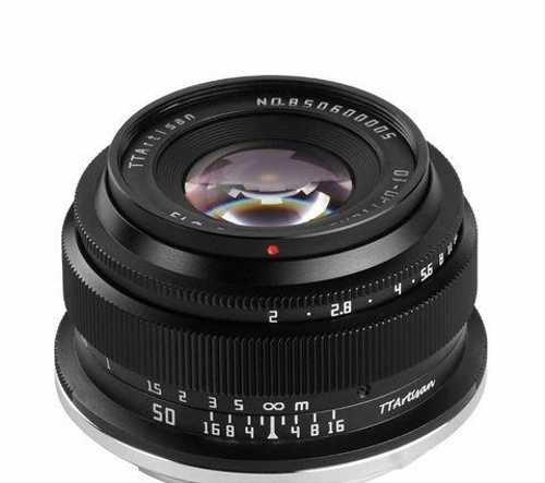 Объектив TTartisan 50 мм F2 Full Frame для Canon E