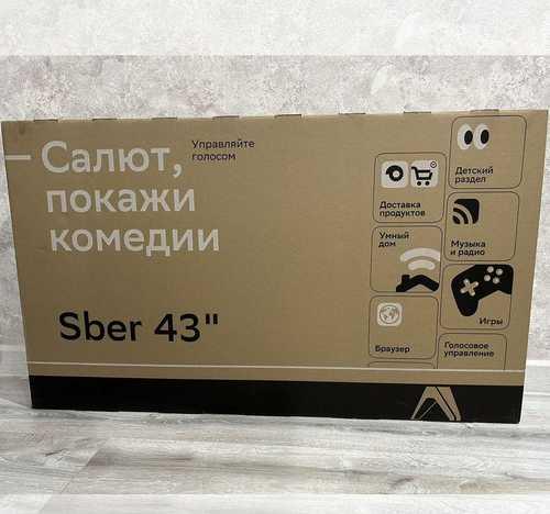 Телевизор 4K Sber TV 43" новый