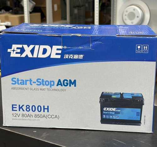 Аккумулятор еk800 80Ah AGM 315x175x190
