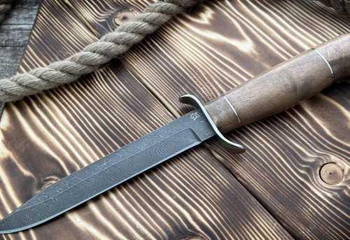 Туристический нож из кованой дамасской стали