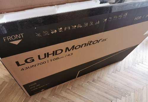 Монитор LG 43UN700-B, 42.5", 4K. новый